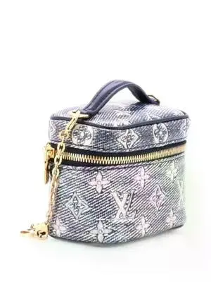 LOUIS VUITTON Vanity Case Monoglam Jacquard Canvas Micro Satchel