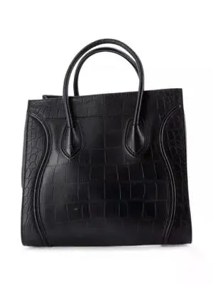 Celine Phantom Bag Crocodile Embossed Leather Medium Tote Bag