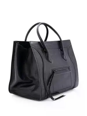 Celine Phantom Bag Crocodile Embossed Leather Medium Tote Bag