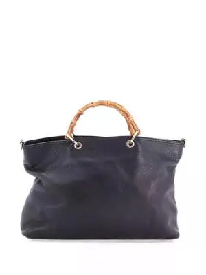 Gucci Bamboo Shopper Leather Large Tote Bag
