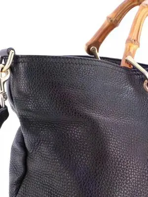Gucci Bamboo Shopper Large Tote Bag - Black