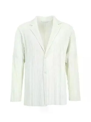 Issey Miyake Pleated Single-breasted Jacket