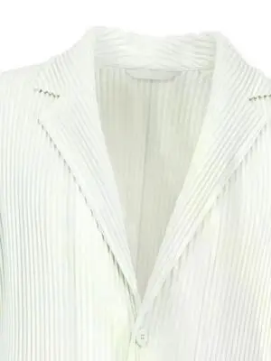 Issey Miyake Pleated Single-breasted Jacket