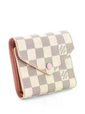 LOUIS VUITTON Victorine Wallet Damier Small Wallets - White