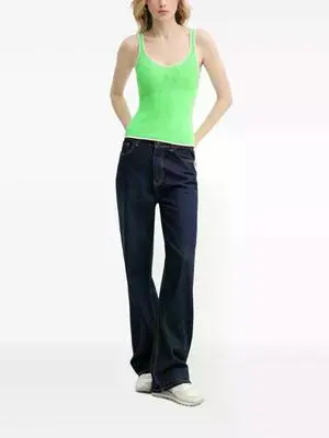 From Future Fine-ribbed Tank Top - Green