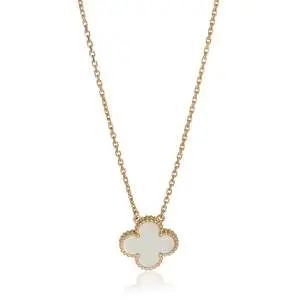 Van Cleef & Arpels Yellow Gold Mother Of Pearl Vintage Pendant - Yellow_gold