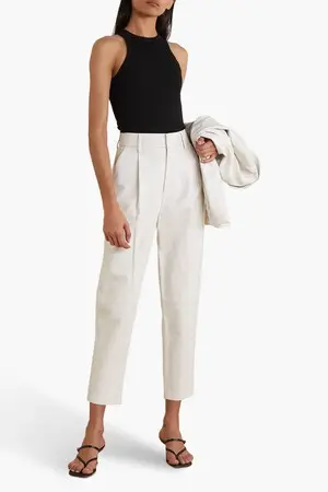 ANINE BING Eva Ribbed Stretchcotton Jersey Tank