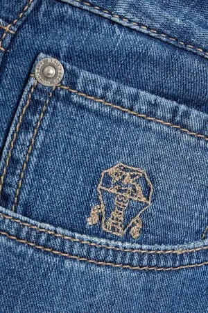 Brunello Cucinelli Highrise Tapered Jeans