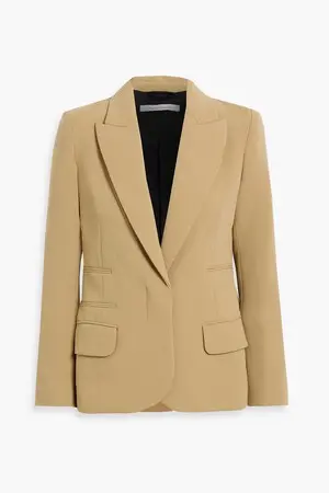 Another Tomorrow Woolblend Crepe Blazer
