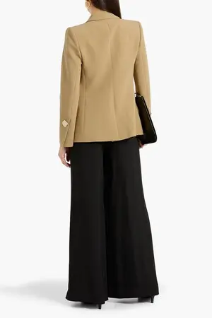 Another Tomorrow Woolblend Crepe Blazer