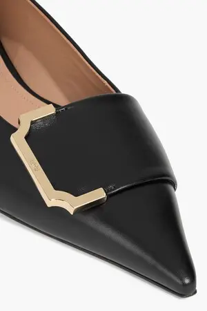 MALONE SOULIERS Hayes Embellished Leather Pointtoe Flats