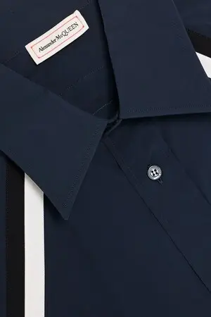 Alexander McQueen Striped Cottonblend Poplin Shirt