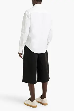 Alexander McQueen Pleated Cottongabardine Shorts