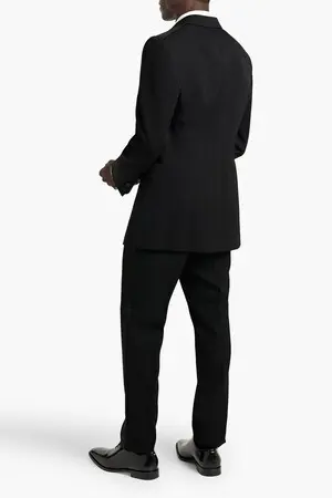 Alexander McQueen Doublebreasted Silktrimmed Wool Tuxedo Jacket