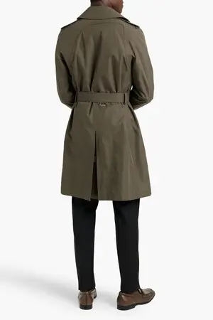 Alexander McQueen Cotton Gabardine Belted Trench Coat