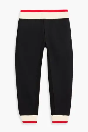 Alexander McQueen Tapered Logoprint Cotton Sweatpants - Black