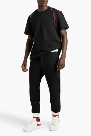 Alexander McQueen Tapered Logoprint Cotton Sweatpants