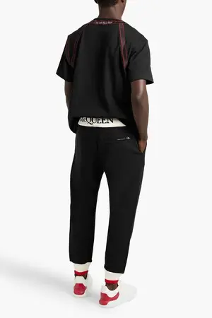 Alexander McQueen Tapered Logoprint Cotton Sweatpants