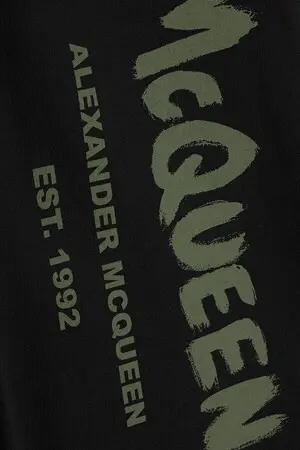 Alexander McQueen Logoprint French Cottonterry Shorts