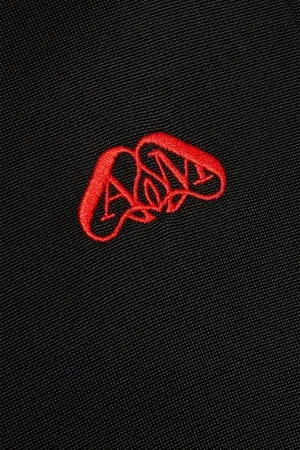 Alexander McQueen Striped Knitted Track Jacket - Black