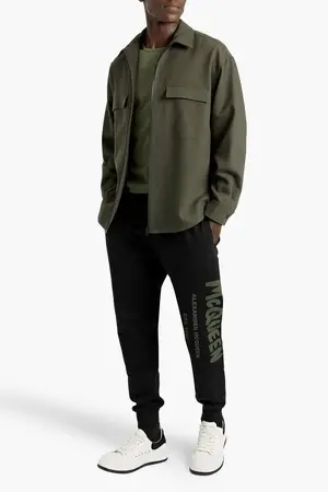 Alexander McQueen Tapered Logoprint French Cottonterry Sweatpants