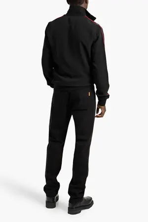 Alexander McQueen Logoprint Jacquardtrimmed Knitted Track Jacket
