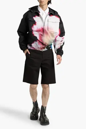 Alexander McQueen Printed Shell Hooded Jacket