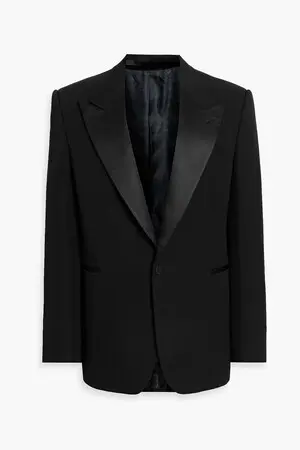 Alexander McQueen Satintrimmed Wool Blazer