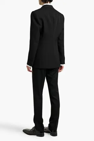 Alexander McQueen Satintrimmed Wool Blazer