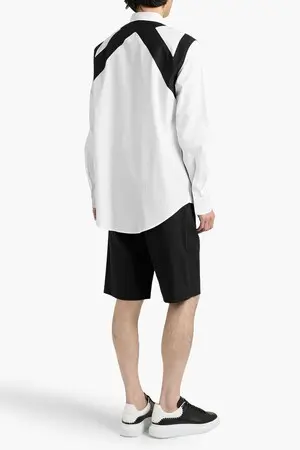 Alexander McQueen Paneled Cottonpoplin Shirt