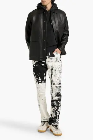 Alexander McQueen Printed Denim Jeans