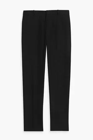 Alexander McQueen Tapered Cotton Pants - Black