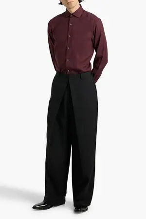 Alexander McQueen Wideleg Wool Pants
