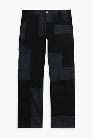 Alexander McQueen Patchwork Denim Jeans - Dark Denim