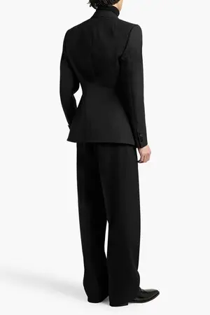 Alexander McQueen Satintrimmed Wool Blazer