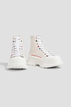 Alexander McQueen Tread Slick Canvas Boots