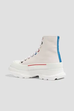 Alexander McQueen Tread Slick Canvas Boots