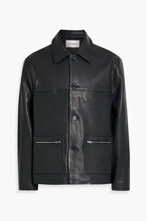 FRAME Utility Leather Jacket