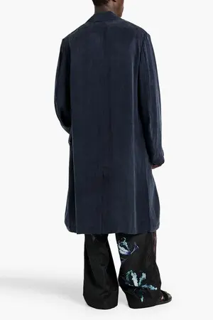 Dries Van Noten Washed Cupro Coat