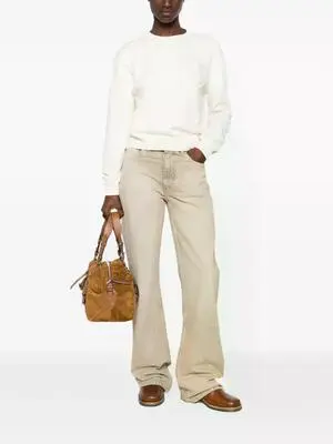 Moschino Heart Motif Crew Neck Sweater - Neutrals