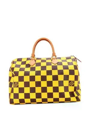 LOUIS VUITTON Speedy Bandouliere Bag Damier Pop 50 Travel Bag - Yellow