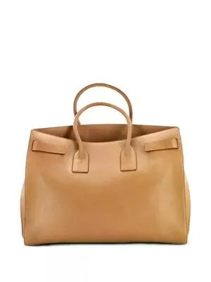 Saint Laurent Sac De Jour Leather Tote Bag - Brown