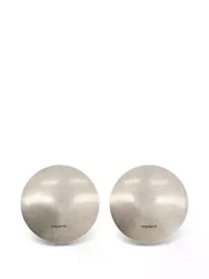 Coperni Gong Earrings In -tone Brass - Silver