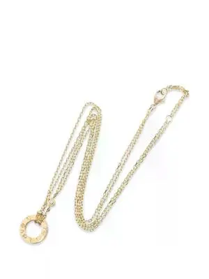 Cartier 18k Yellow Diamond Circle Pendant Necklace - Gold
