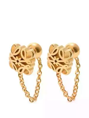 Loewe Anagram Bombe Chain Earrings - Gold
