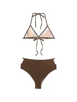 MAZZEI Bead-embellished Halterneck Bikini