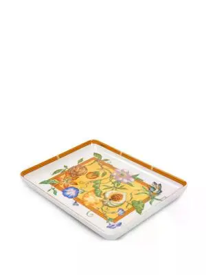 Hermès La Siesta Porcelain Organizer With Floral And Fruit Print