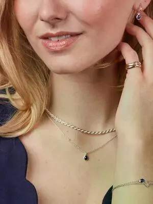 AUREE JEWELLERY Mini Manhattan Sapphire Necklace