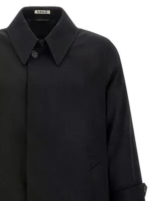 Auralee Gabardine Wool Trench Coat