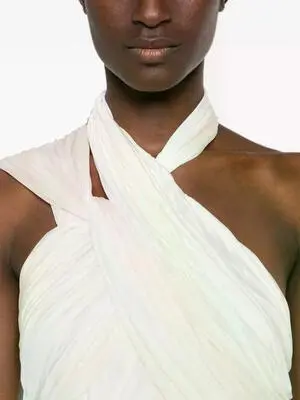 Balmain Draped Asymmetric-hem Mini Dress